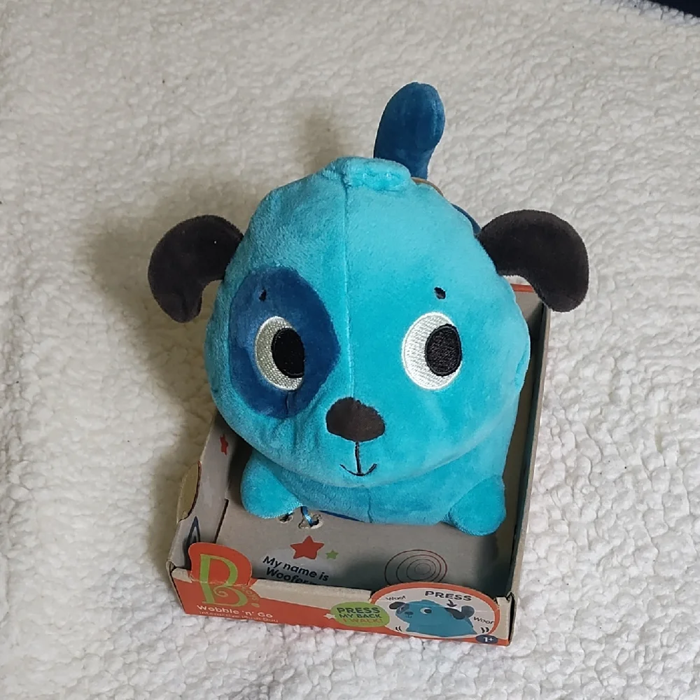 B toys | Toys | B Toys Wobble N Go Woof Woof Interactive Plush Dog Toy ...